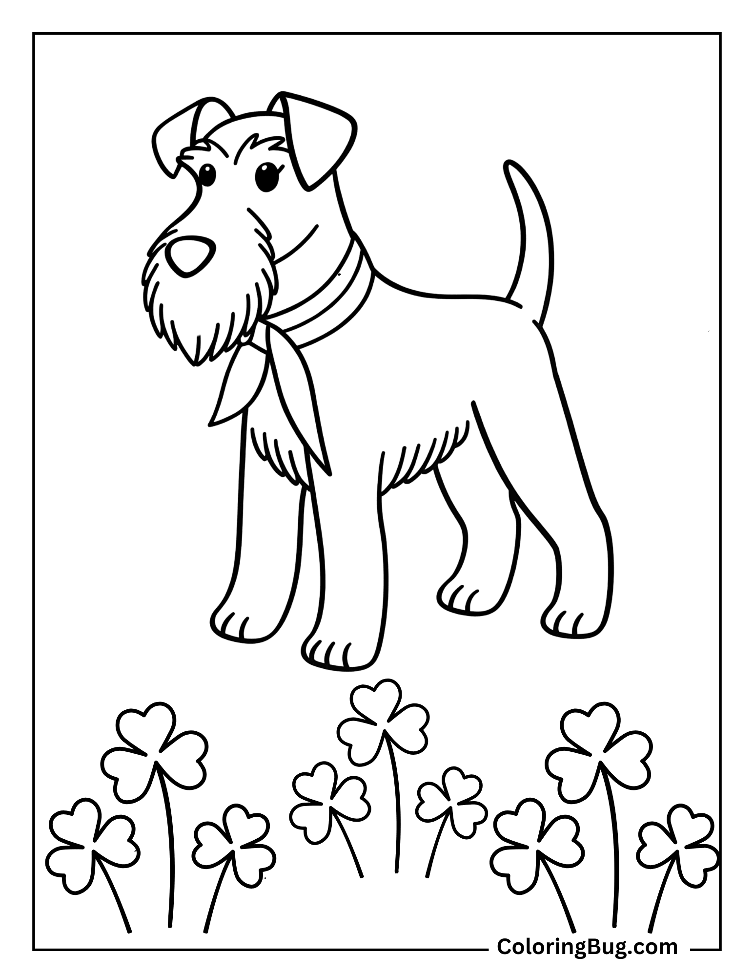 20 Dog St. Patrick's Day Coloring Pages (Free Printable PDFs)