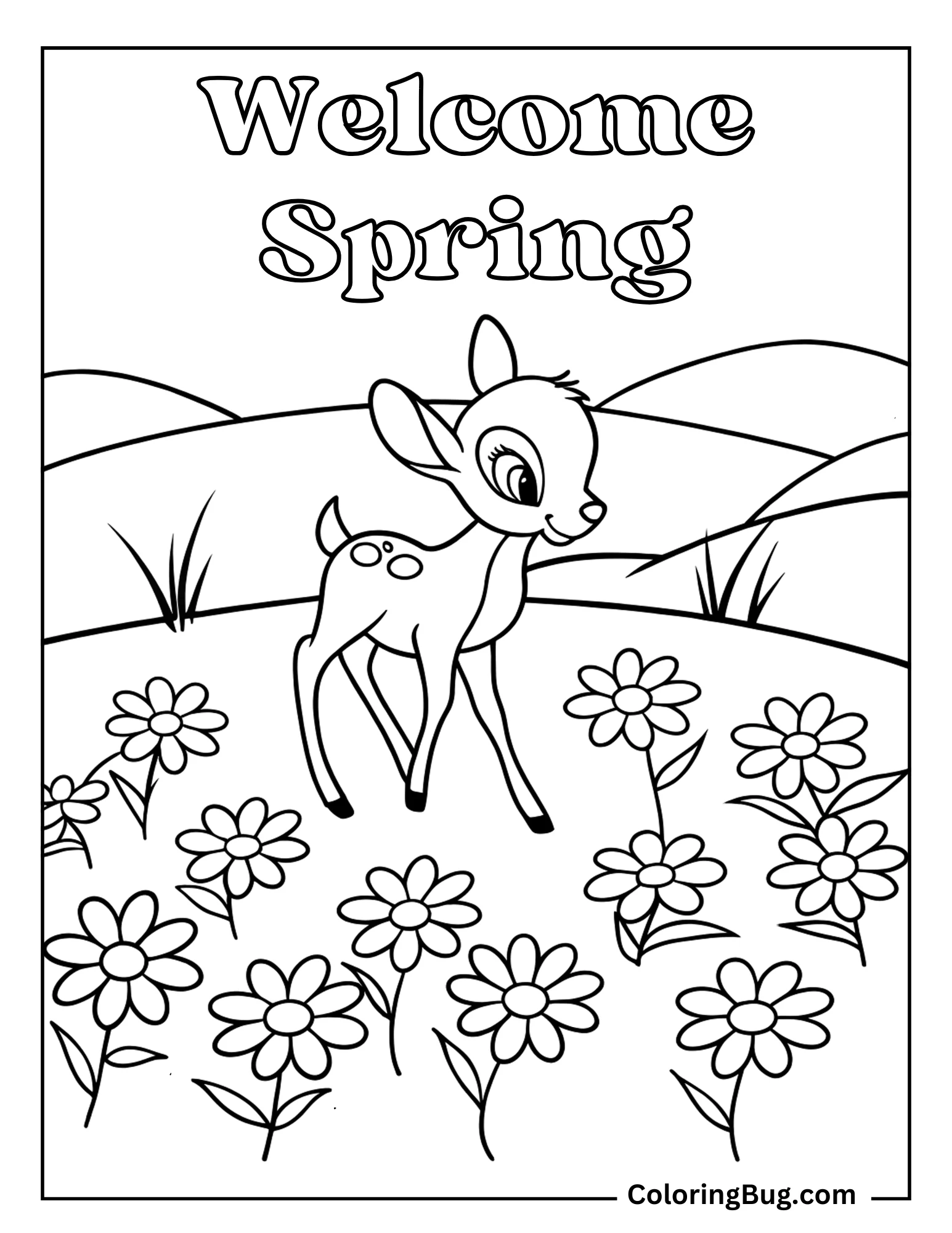 30 Disney Spring Coloring Pages (Free Printable PDFs)