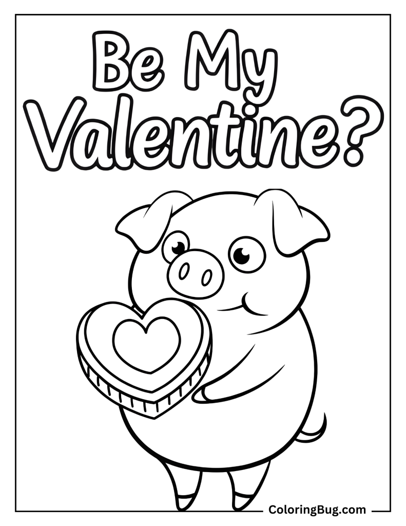 30 Will You Be My Valentine Coloring Pages (Free Printable PDFs)