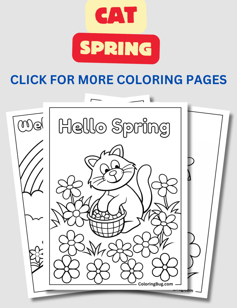 335+ Spring Coloring Pages (Free Printable PDFs)