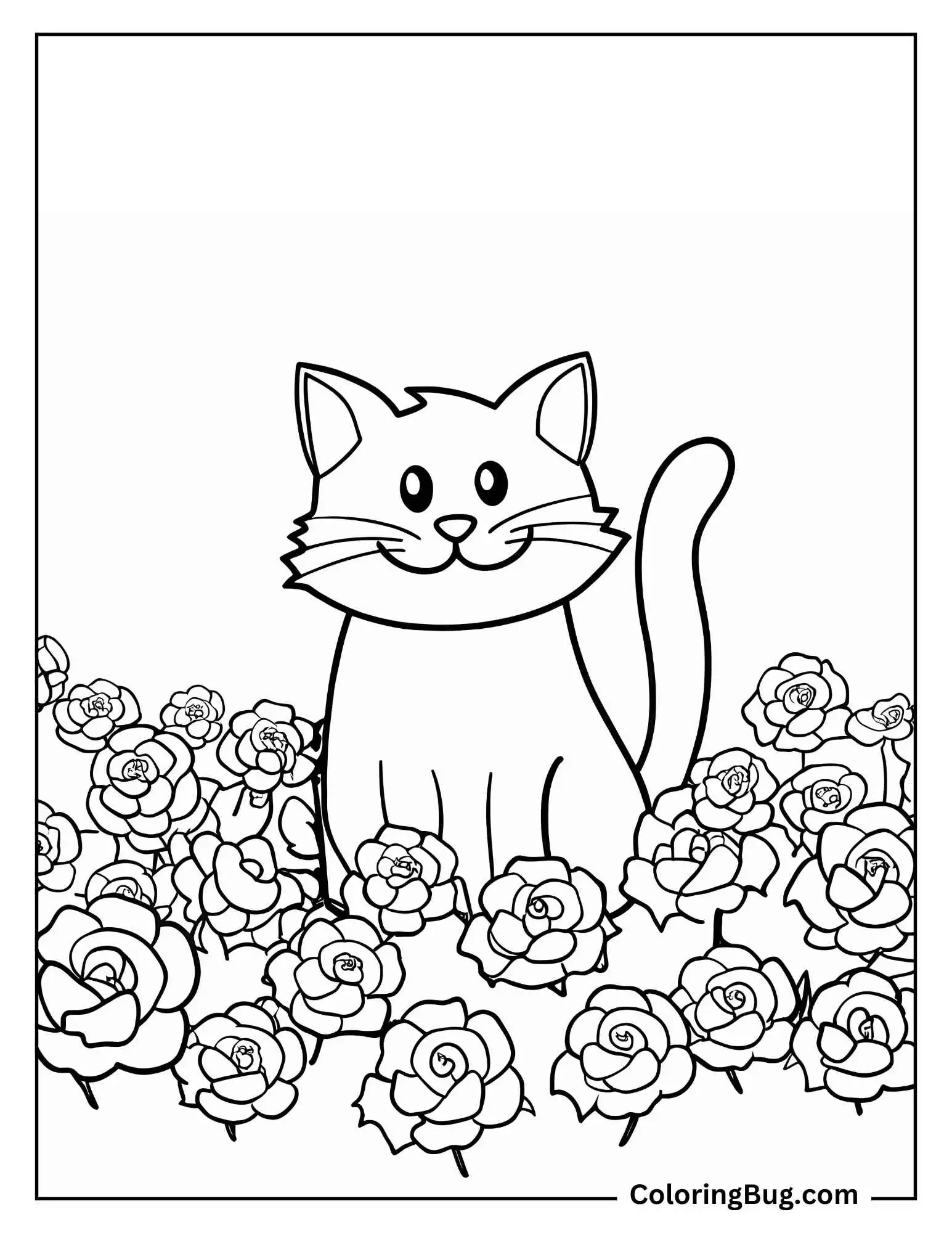 20 Cat Valentines Coloring Pages (Free Printable PDFs)