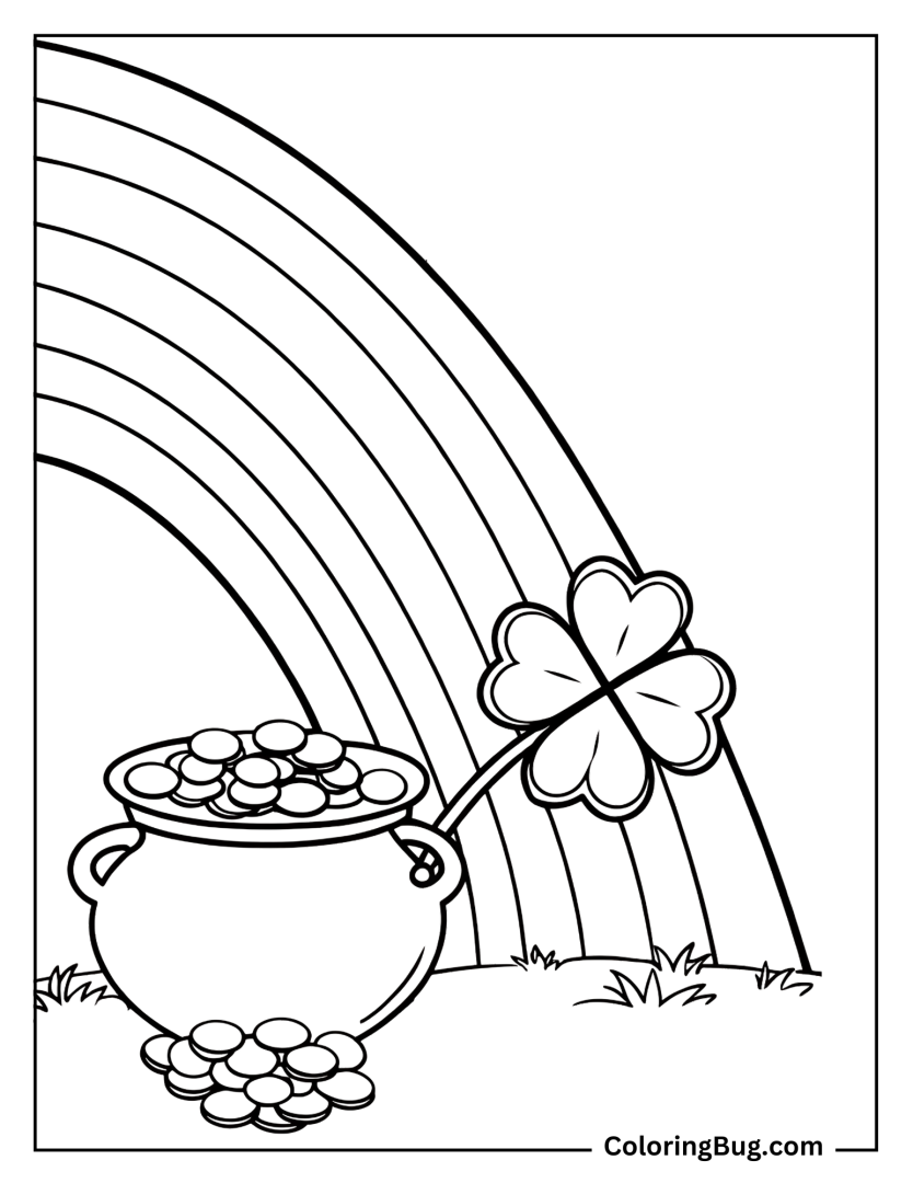 20 Clover St. Patrick's Day Coloring Pages (Free Printable PDFs)