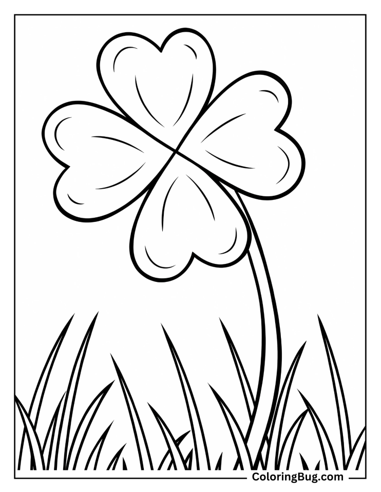 20 Clover St. Patrick's Day Coloring Pages (Free Printable PDFs)