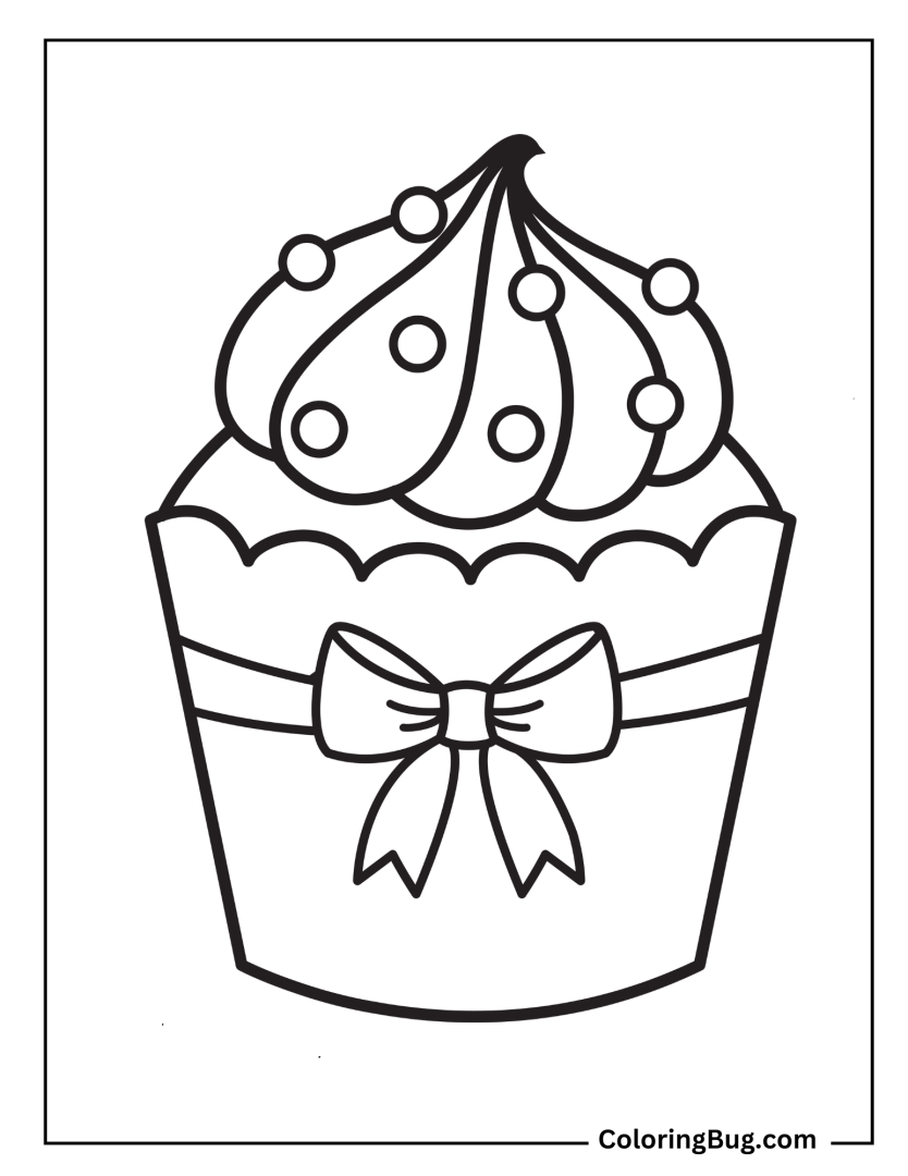 40 Cupcake Coloring Pages (Free Printable PDFs)