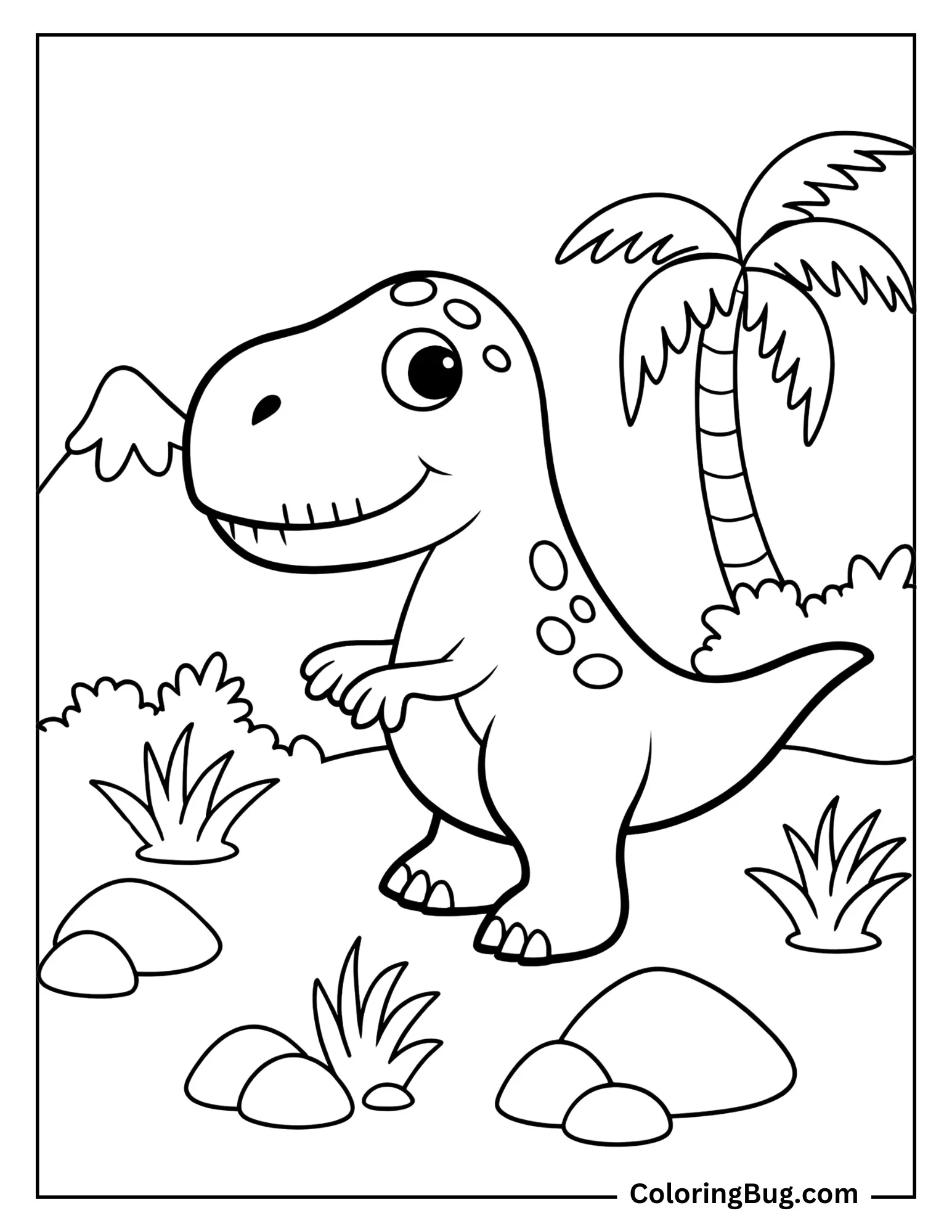 60+ T-Rex Coloring Pages (Free Printable PDFs) For Kids and Adults