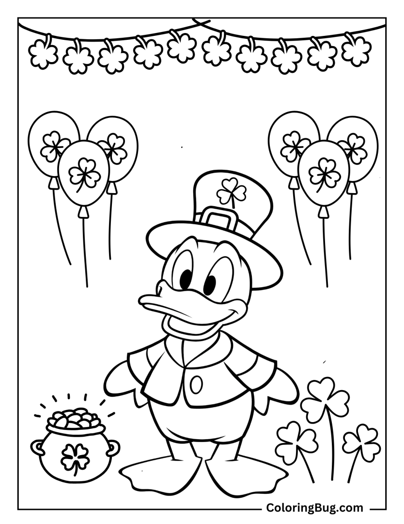 30 Disney St. Patrick's Day Coloring Pages (Free Printable PDFs)