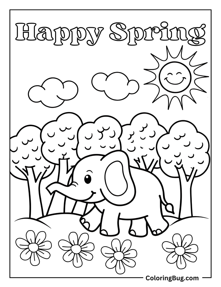 30 Disney Spring Coloring Pages (Free Printable PDFs)