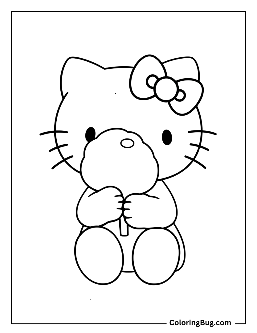 30 Easy Hello Kitty Coloring Pages (Free Printable PDFs)
