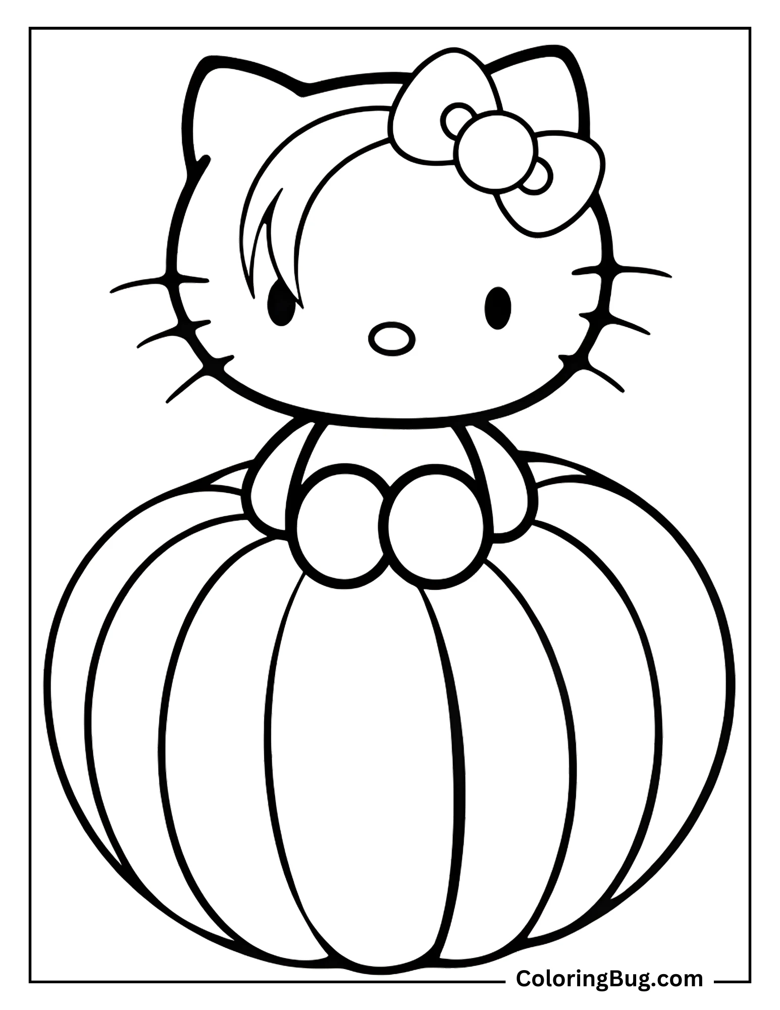 20 Emo Hello Kitty Coloring Pages (Free Printable PDFs)