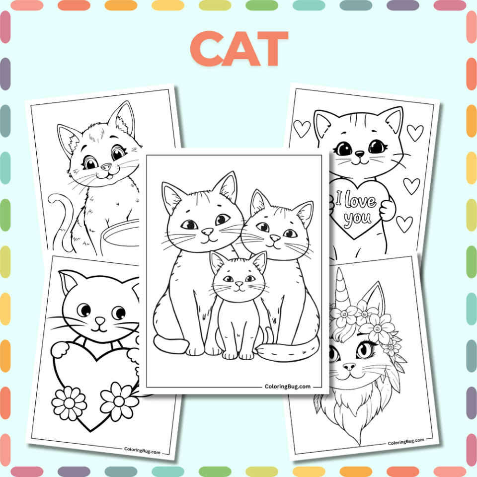 Free Coloring Pages as Printable PDFs | Coloring Bug