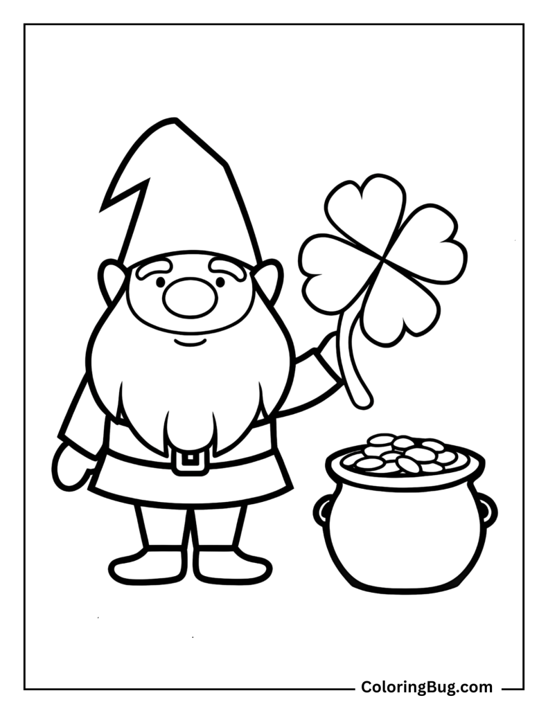 20 Pot of Gold St. Patrick's Day Coloring Pages (Free Printable PDFs)