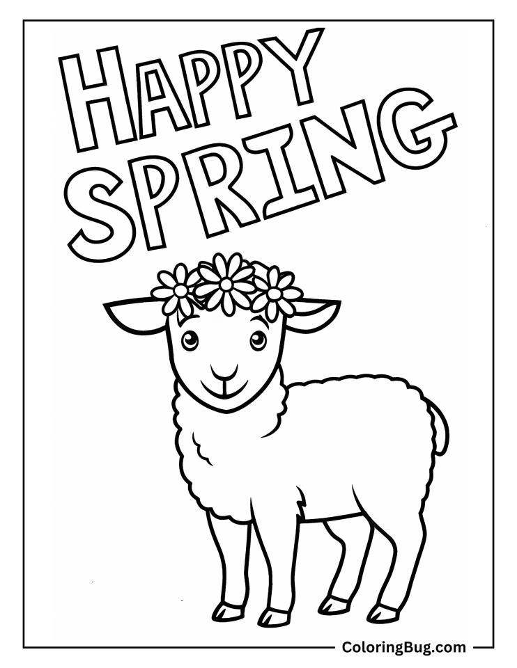 30 Welcome to The First Day of Spring Coloring Pages (Free Printable PDFs)