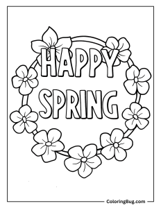30 Welcome to The First Day of Spring Coloring Pages (Free Printable PDFs)