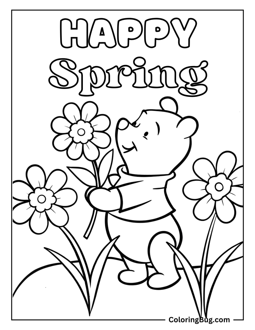 30 Welcome to The First Day of Spring Coloring Pages (Free Printable PDFs)