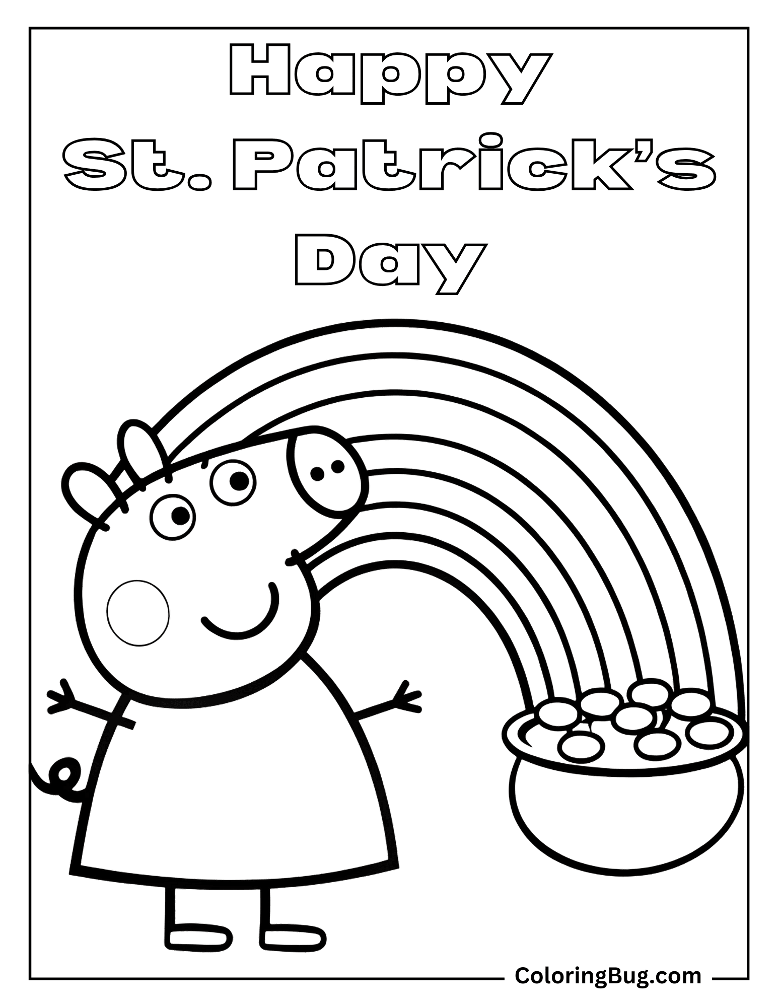 20 Happy St. Patrick's Day Coloring Pages (Free Printable PDFs)