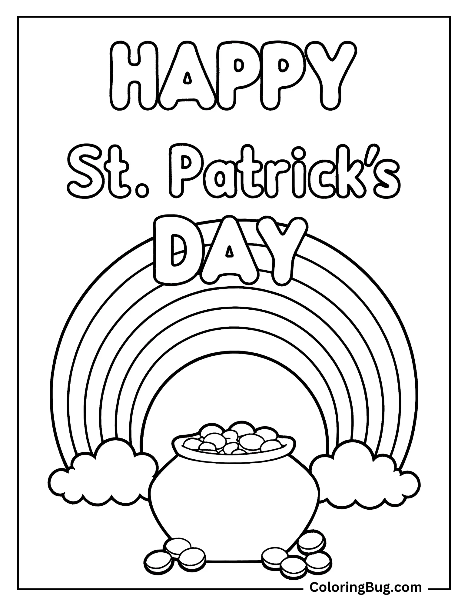 20 Happy St. Patrick's Day Coloring Pages (Free Printable PDFs)