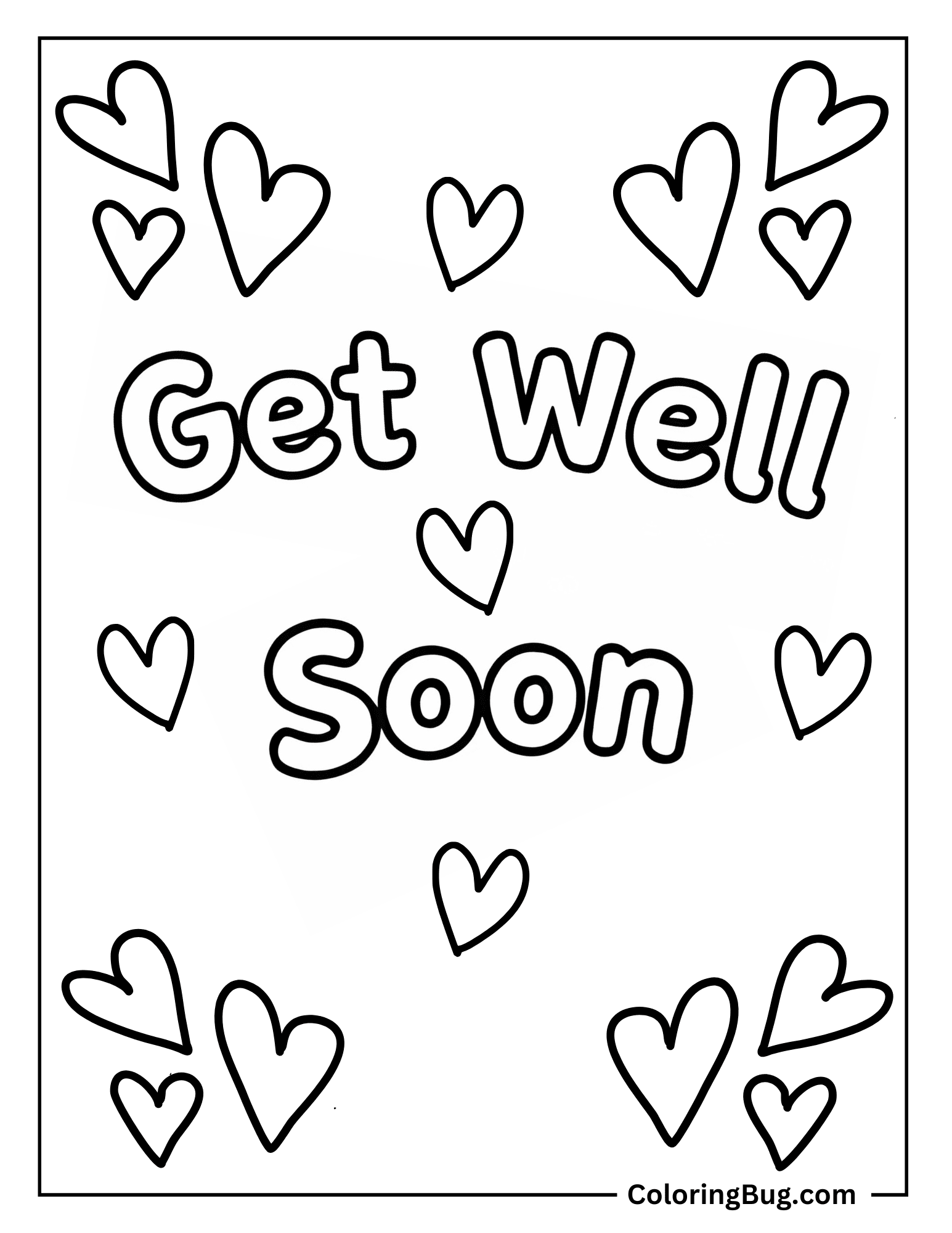 30 Get Well Soon Coloring Pages (Free Printable PDFs)