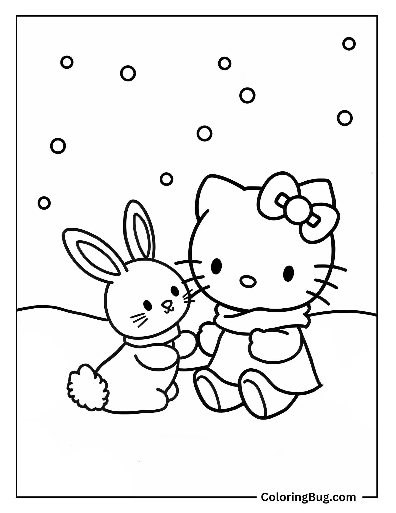 50 Cute Hello Kitty Coloring Pages (Free Printable PDFs)