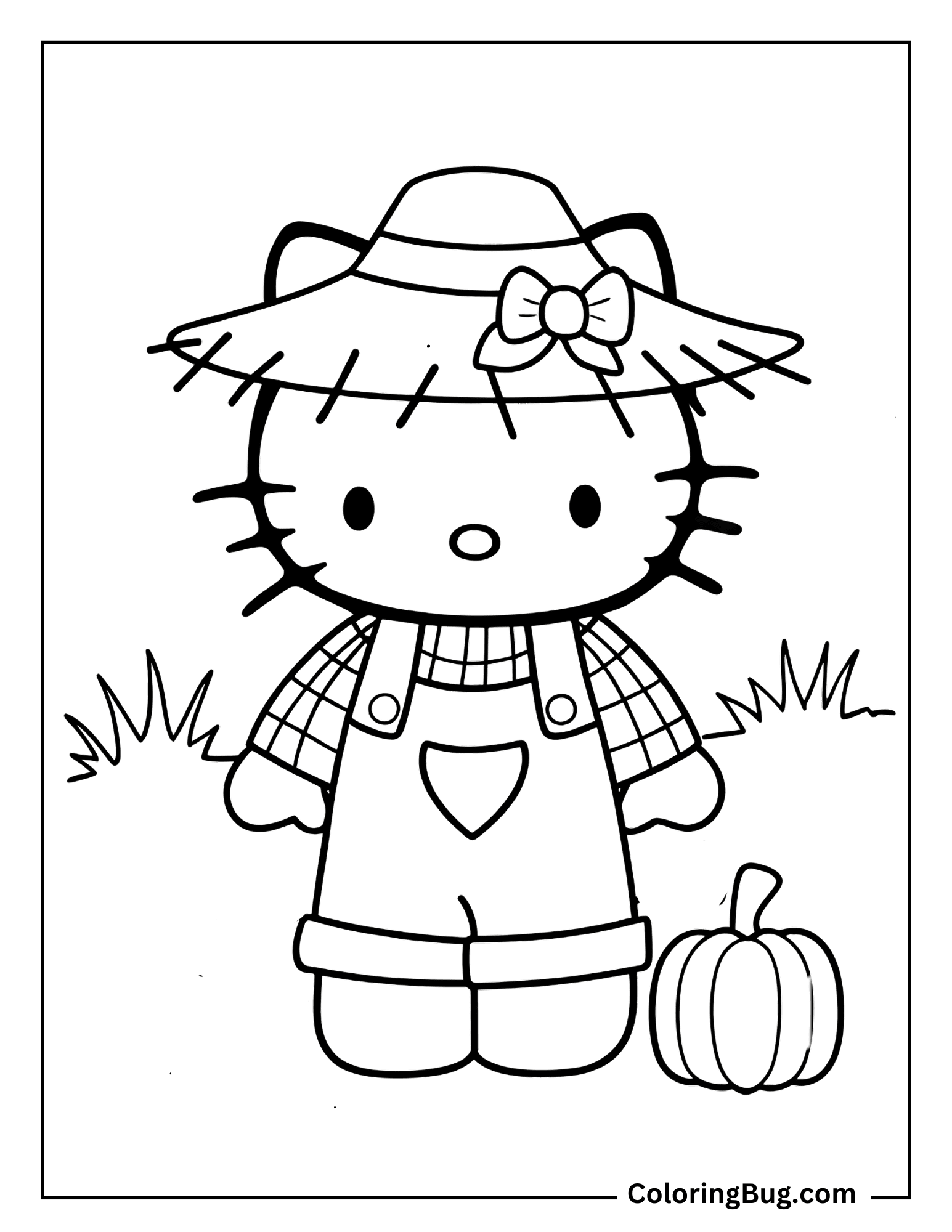 20 Fall Hello Kitty Coloring pages (Free printable PDFs)