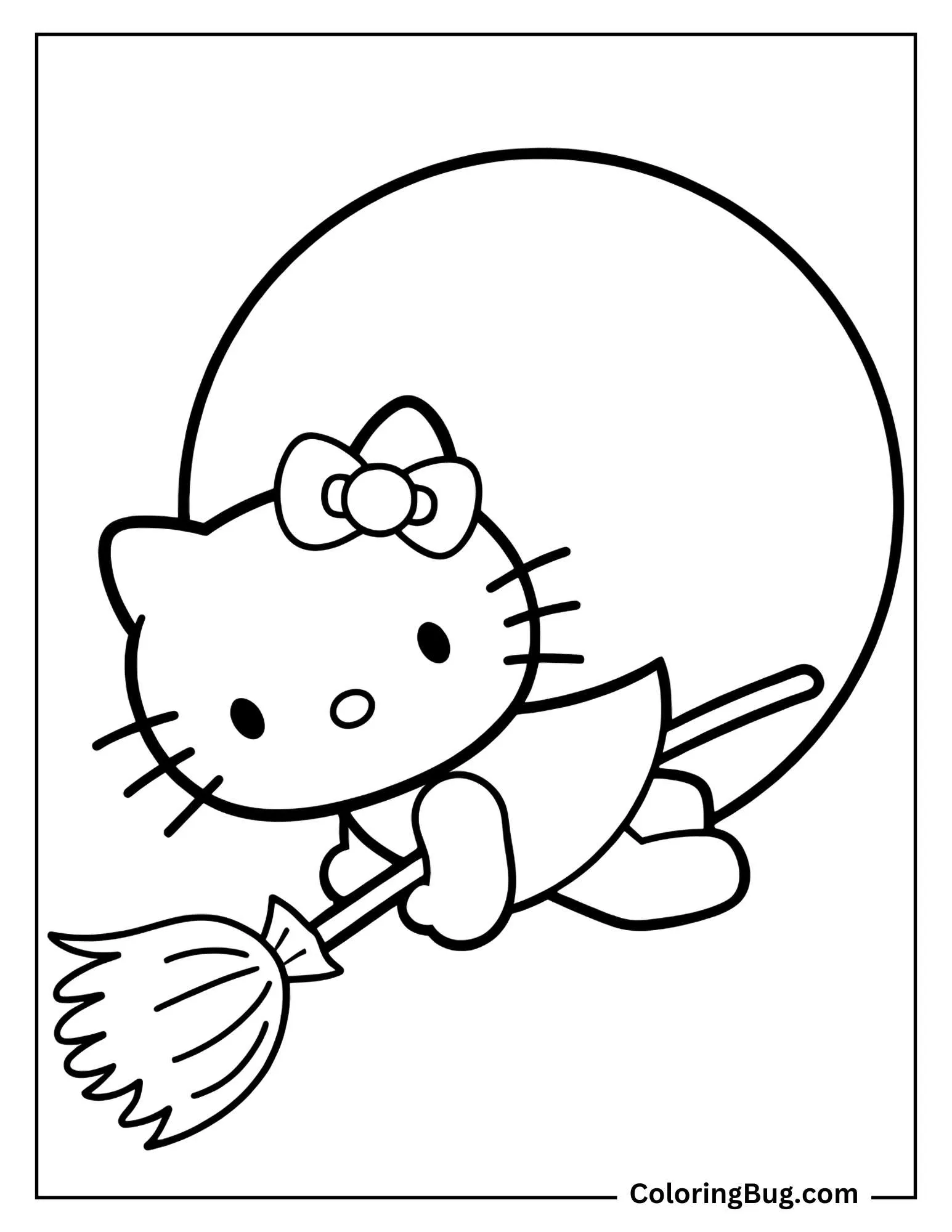 30 Hello Kitty Halloween Coloring Pages (Free Printable PDFs)