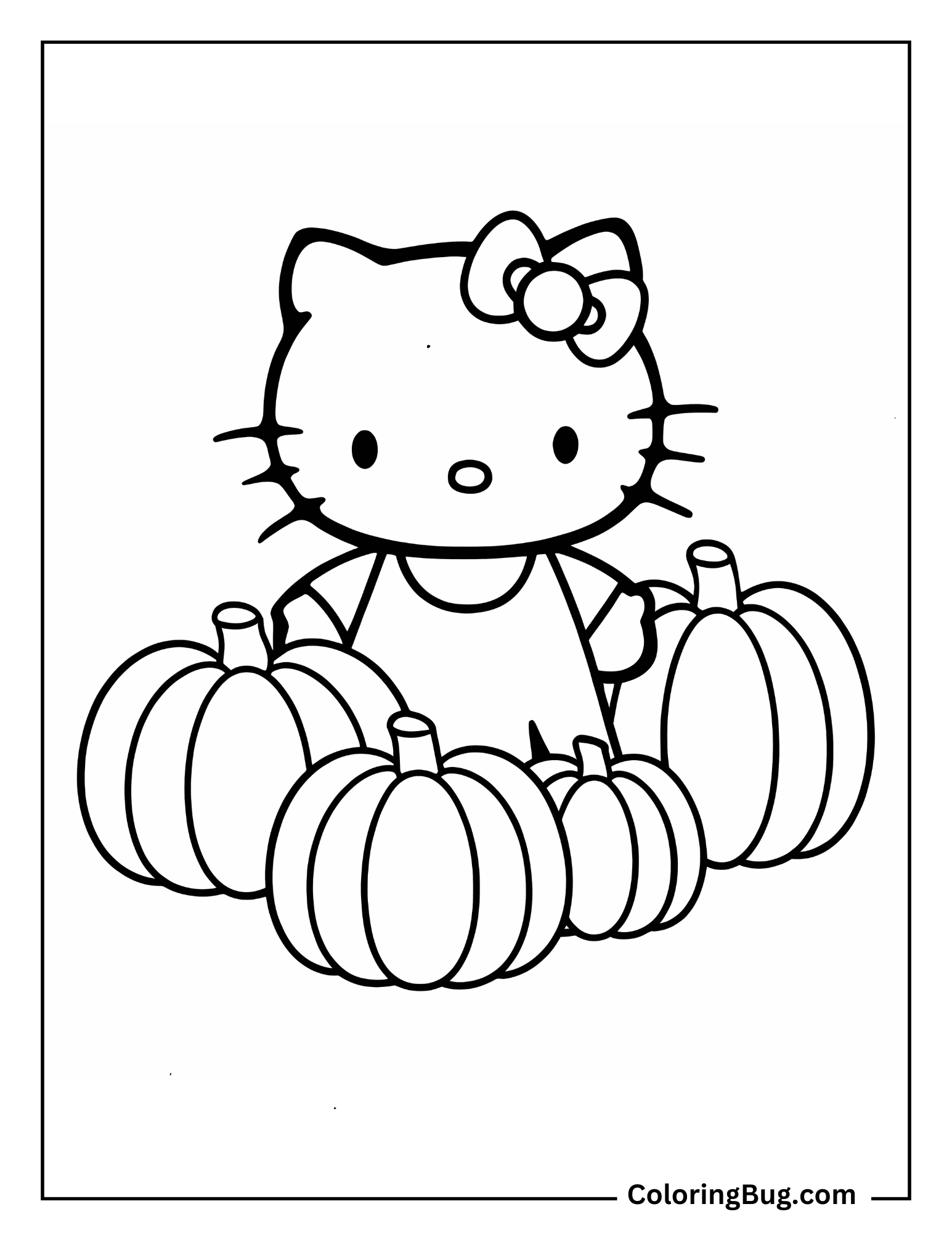 20 Fall Hello Kitty Coloring pages (Free printable PDFs)