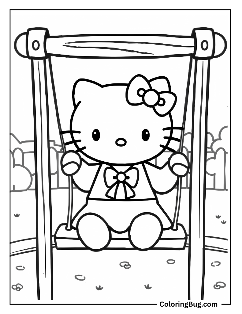 50 Cute Hello Kitty Coloring Pages (Free Printable PDFs)