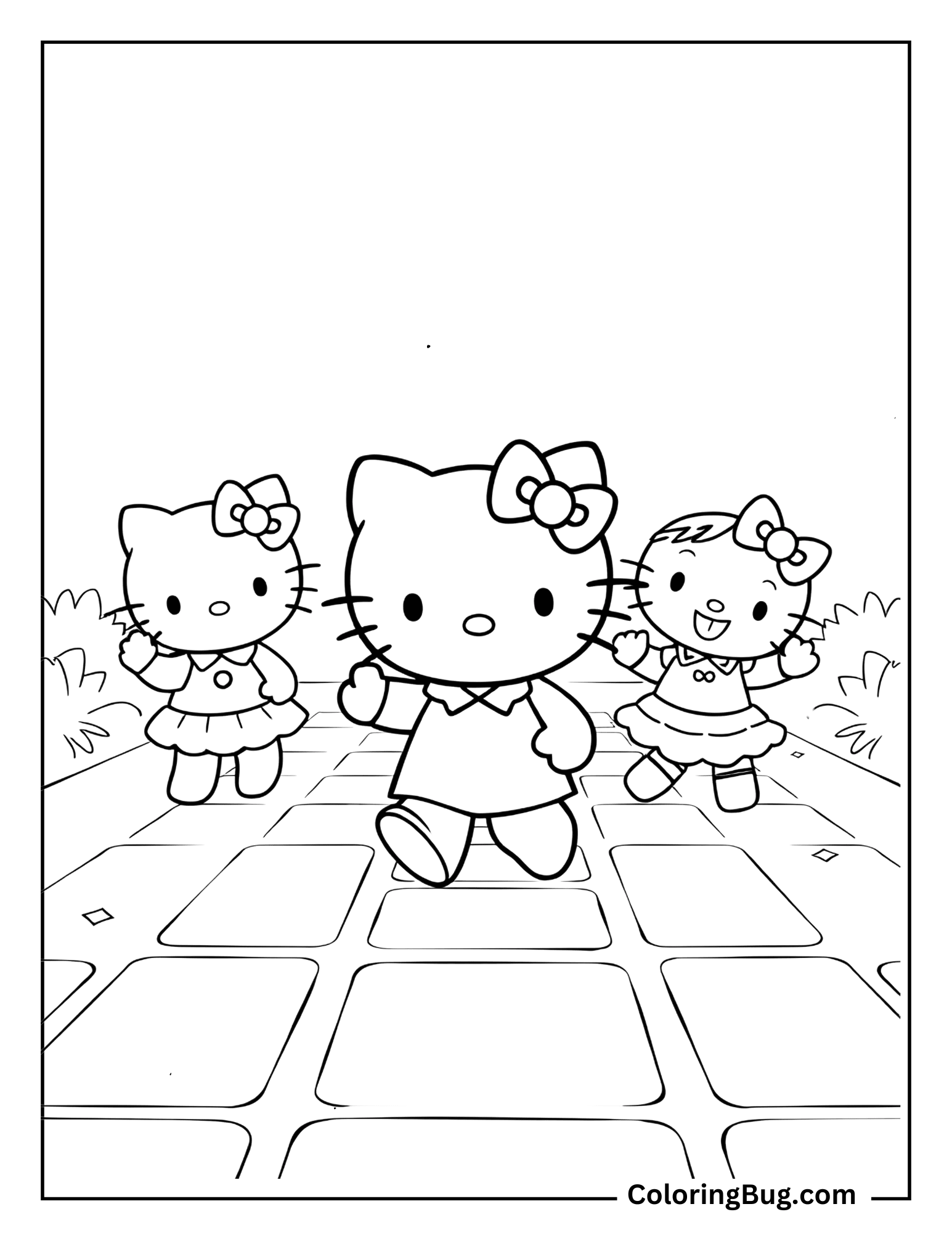 30 Easy Hello Kitty Coloring Pages (Free Printable PDFs)