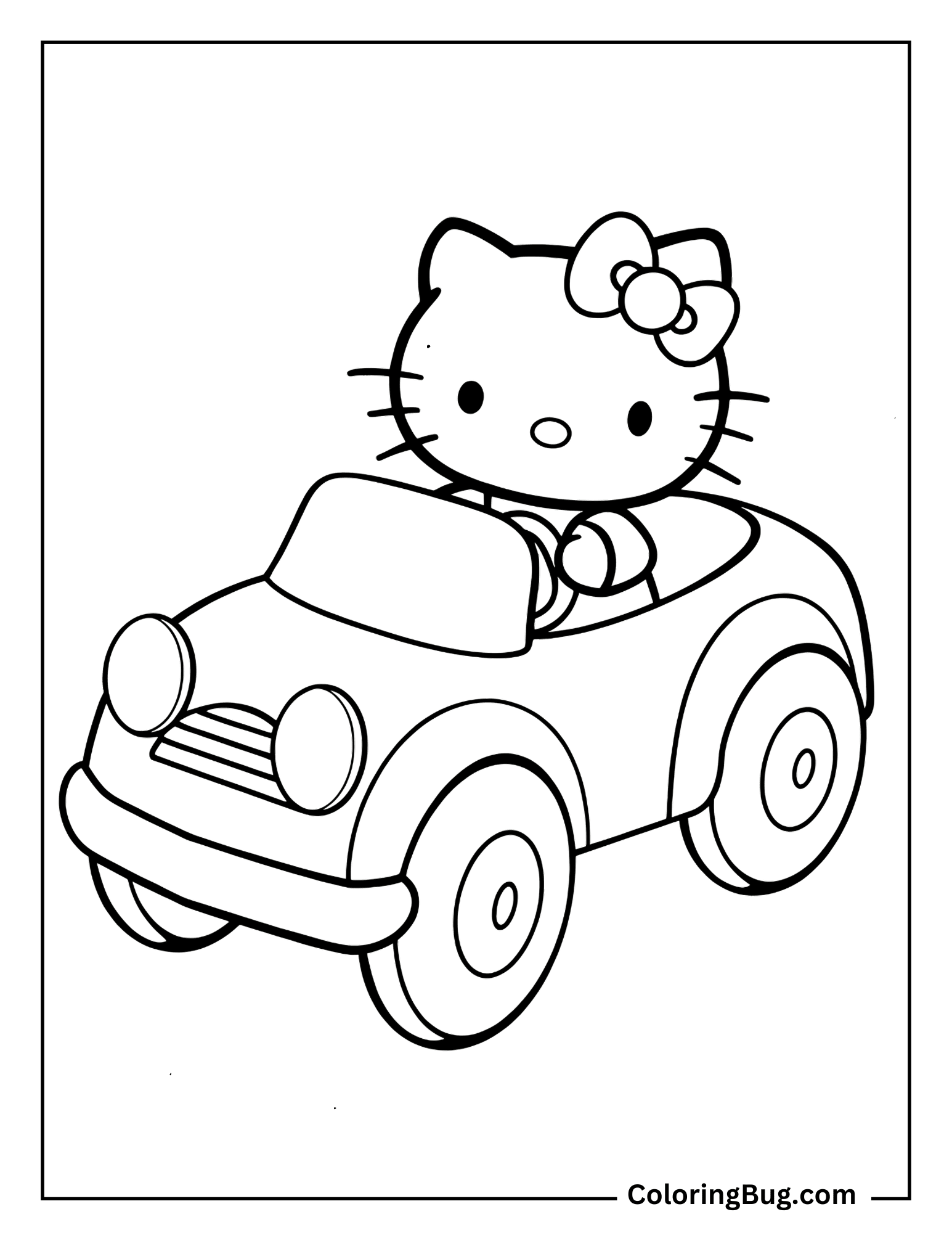 30 Easy Hello Kitty Coloring Pages (Free Printable PDFs)