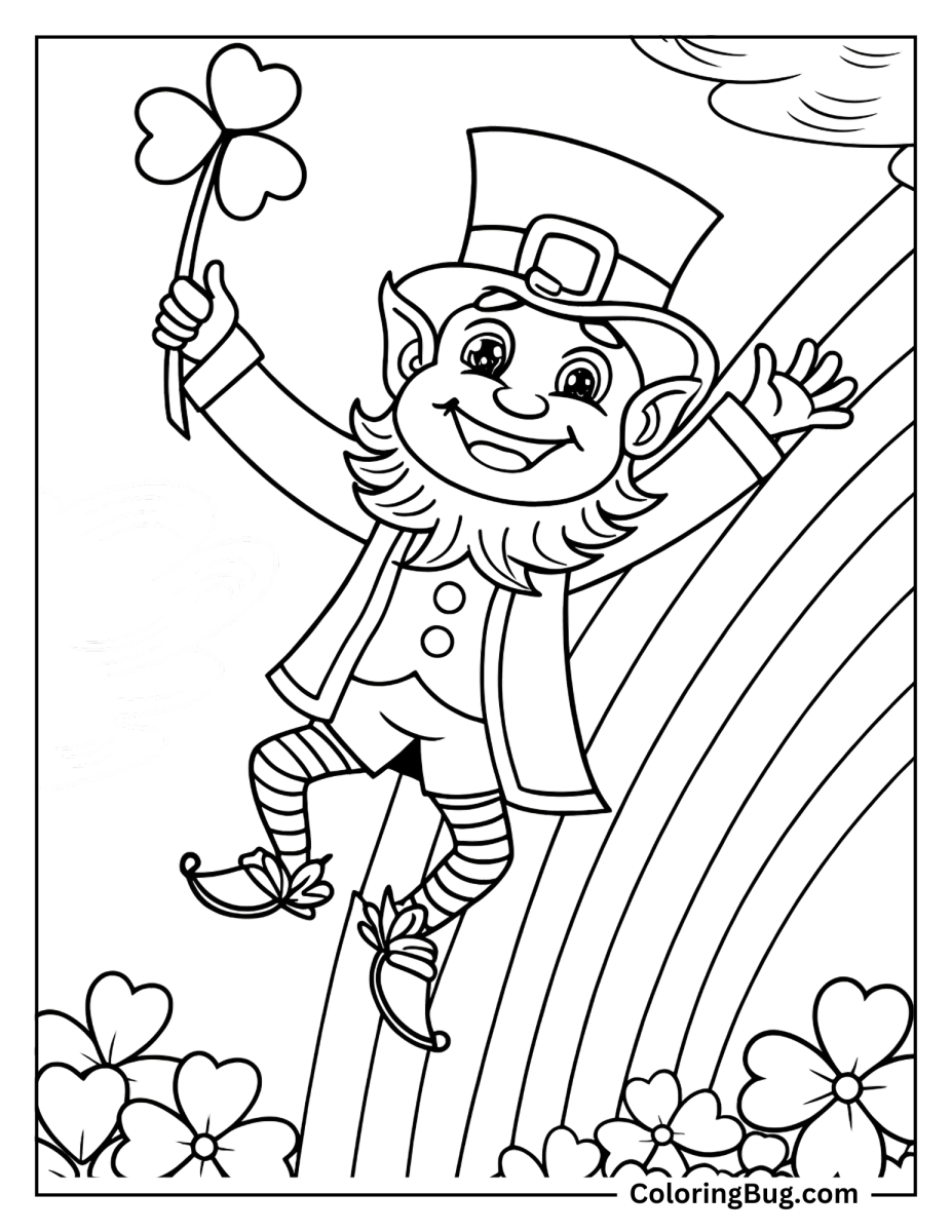 20 Leprechaun St. Patrick's Day Coloring Pages (Free Printable PDFs)