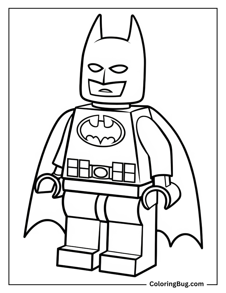30 LEGO Minifigure Coloring Pages (Free Printable PDFs)