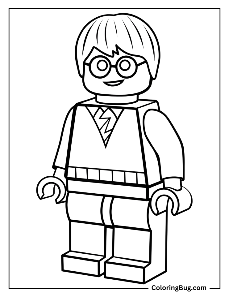 30 LEGO Minifigure Coloring Pages (Free Printable PDFs)