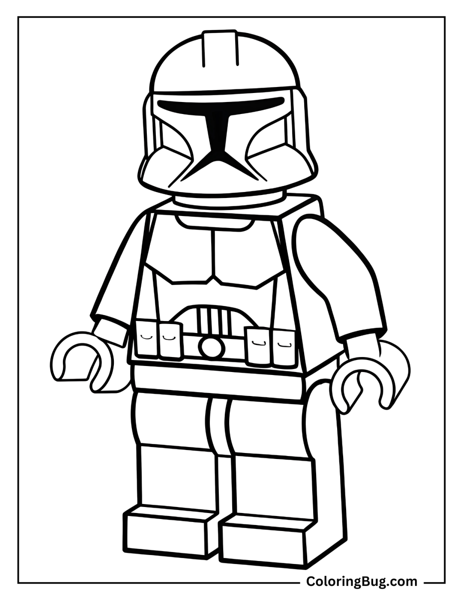 30 LEGO Minifigure Coloring Pages (Free Printable PDFs)