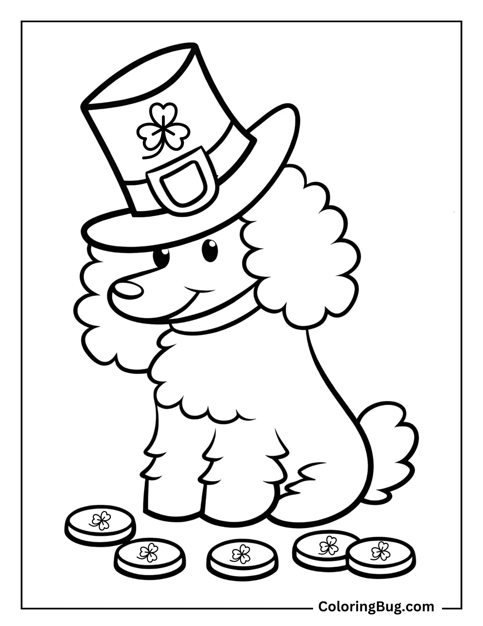 20 Dog St. Patrick's Day Coloring Pages (Free Printable PDFs)