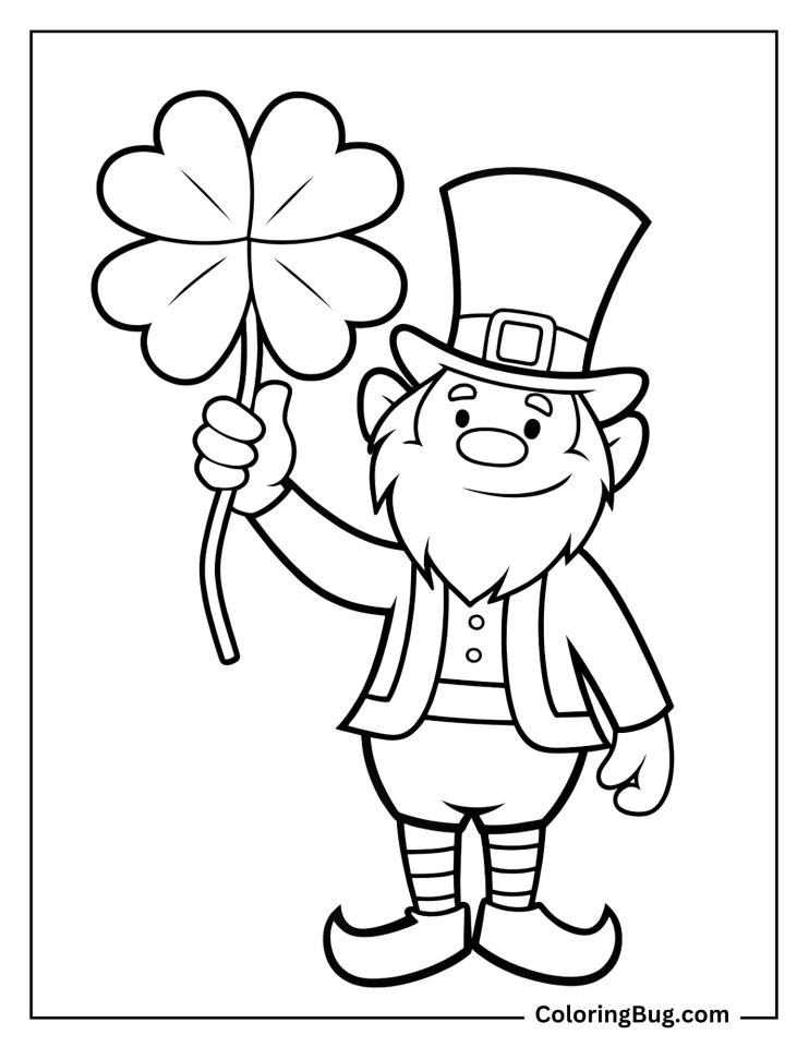 20 Clover St. Patrick's Day Coloring Pages (Free Printable PDFs)