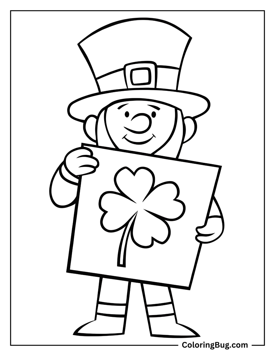 20 Leprechaun St. Patrick's Day Coloring Pages (Free Printable PDFs)