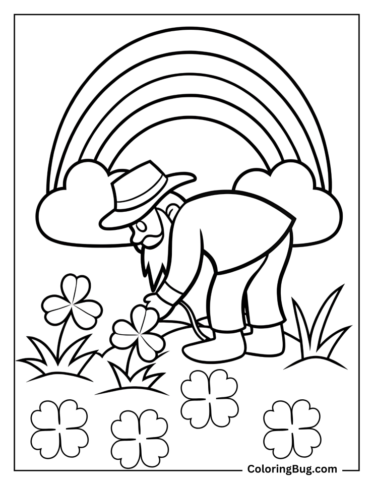 20 Leprechaun St. Patrick's Day Coloring Pages (Free Printable PDFs)