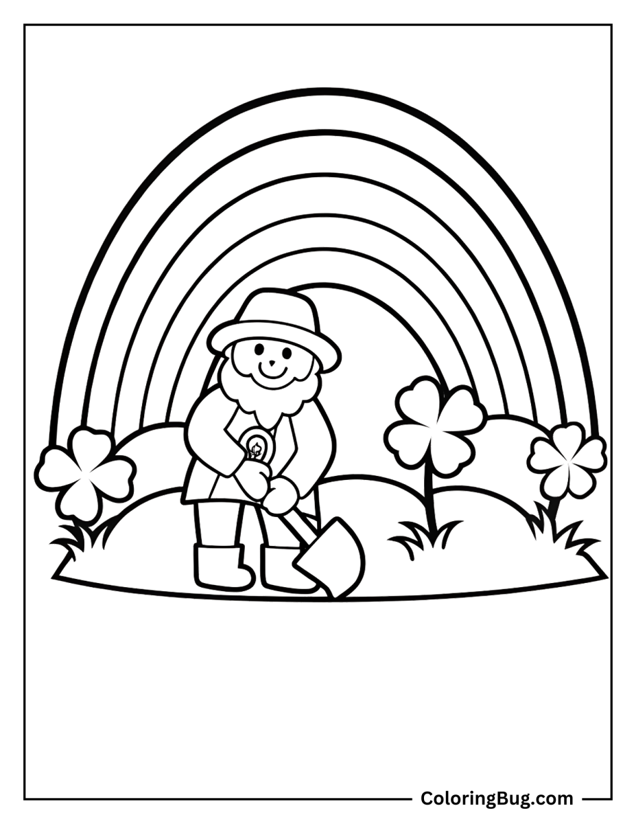 20 Rainbow St. Patrick's Day Coloring Pages (Free Printable PDFs)