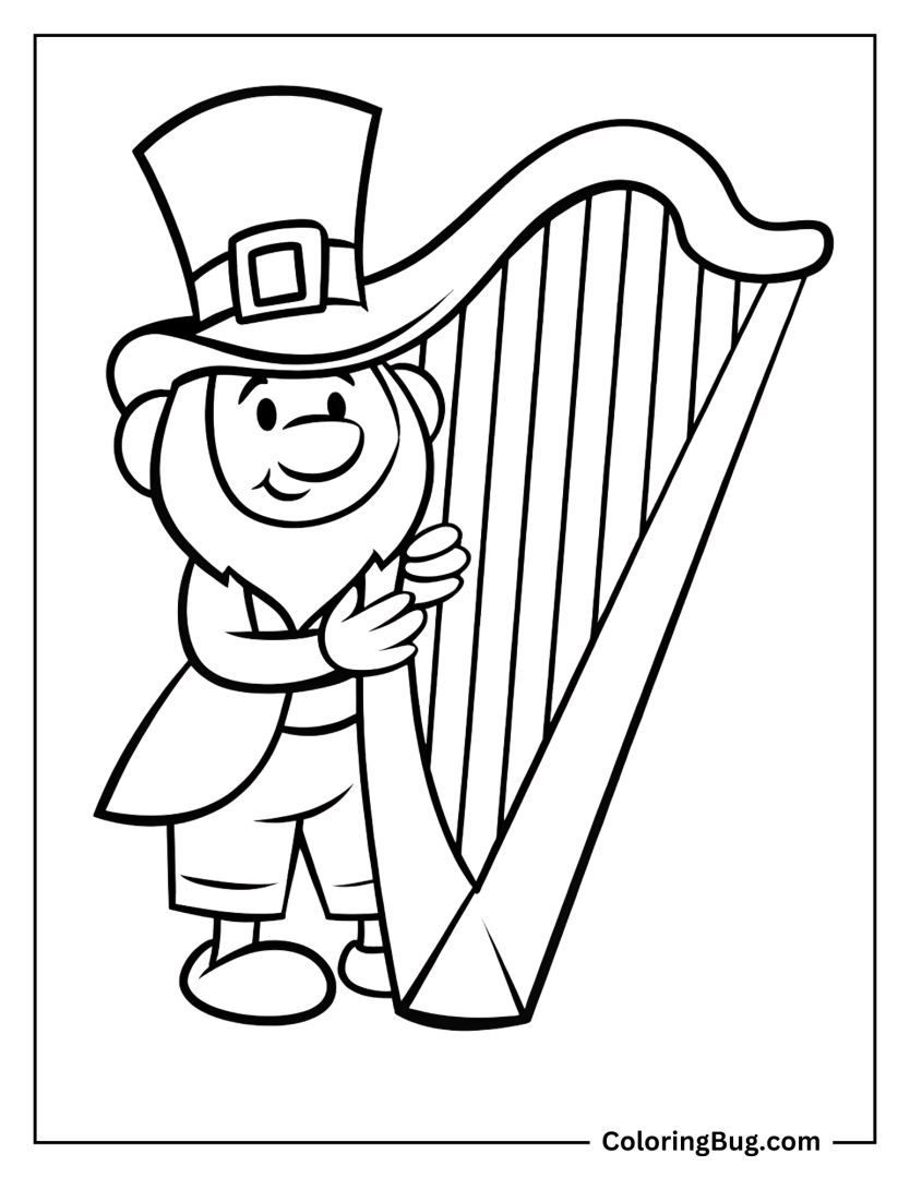 20 Leprechaun St. Patrick's Day Coloring Pages (Free Printable PDFs)