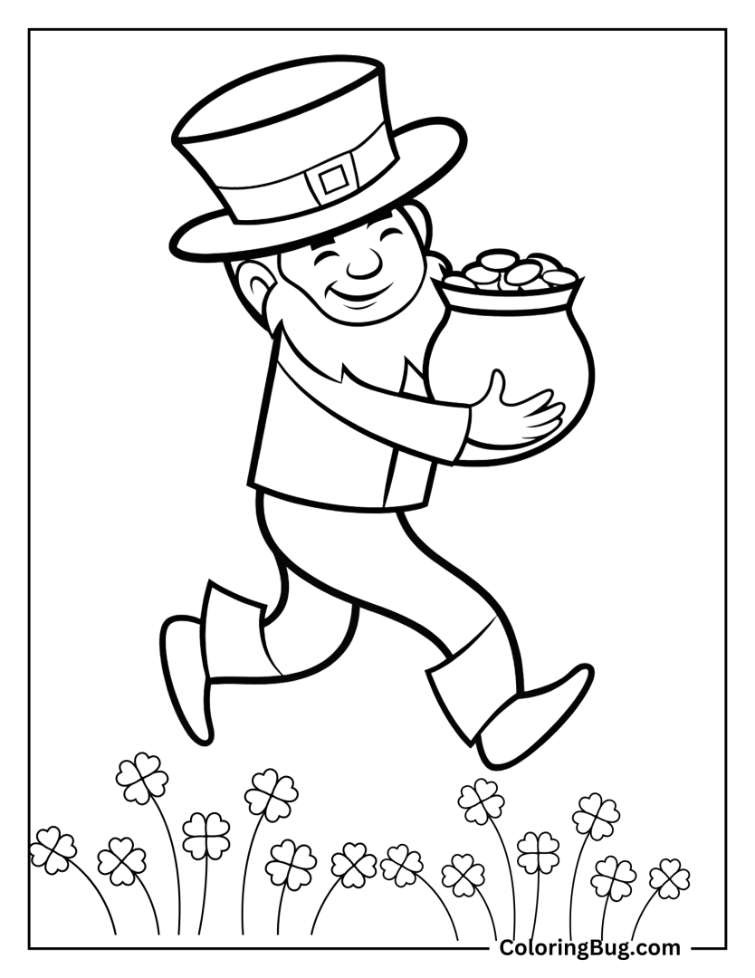 20 Leprechaun St. Patrick's Day Coloring Pages (Free Printable PDFs)