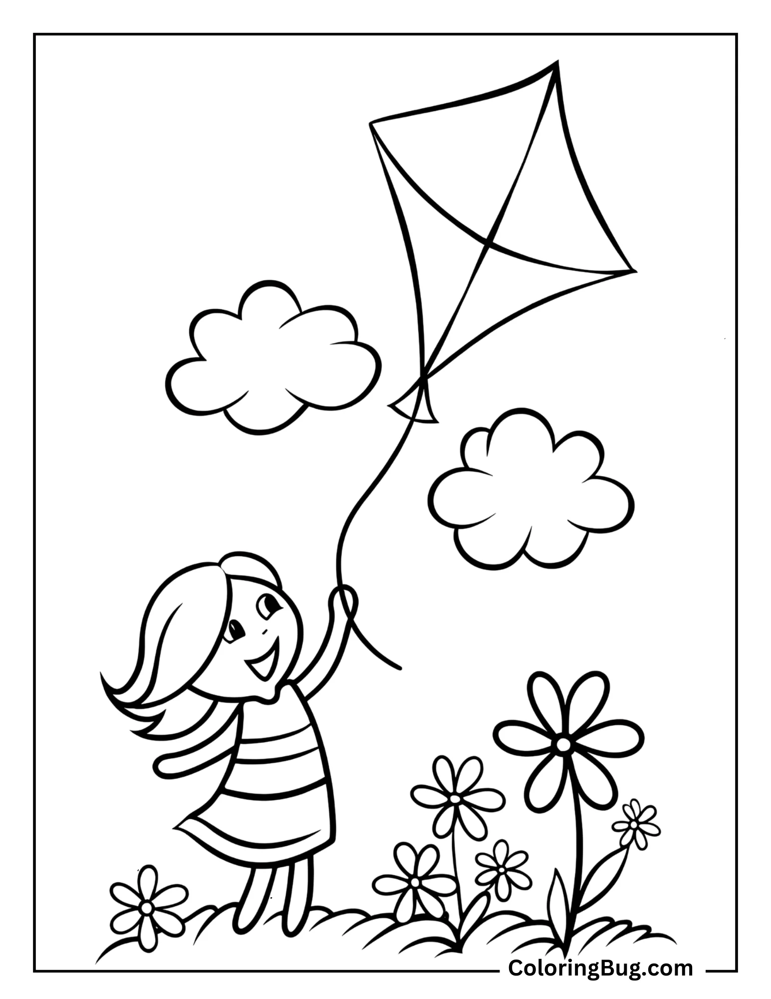 30 Cute Spring Coloring Pages (Free Printable PDFs)
