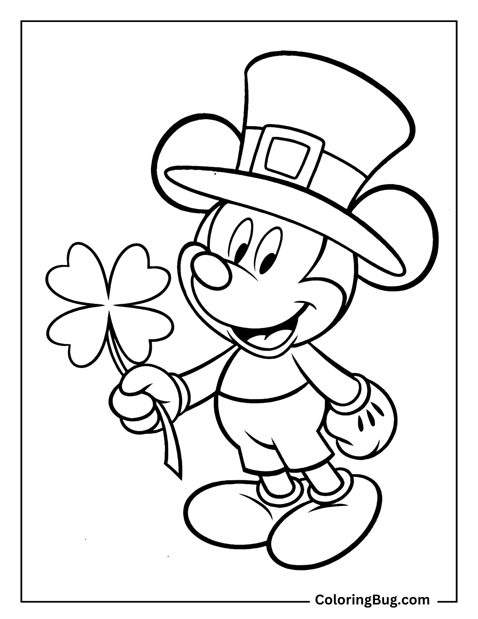 30 Disney St. Patrick's Day Coloring Pages (Free Printable PDFs)