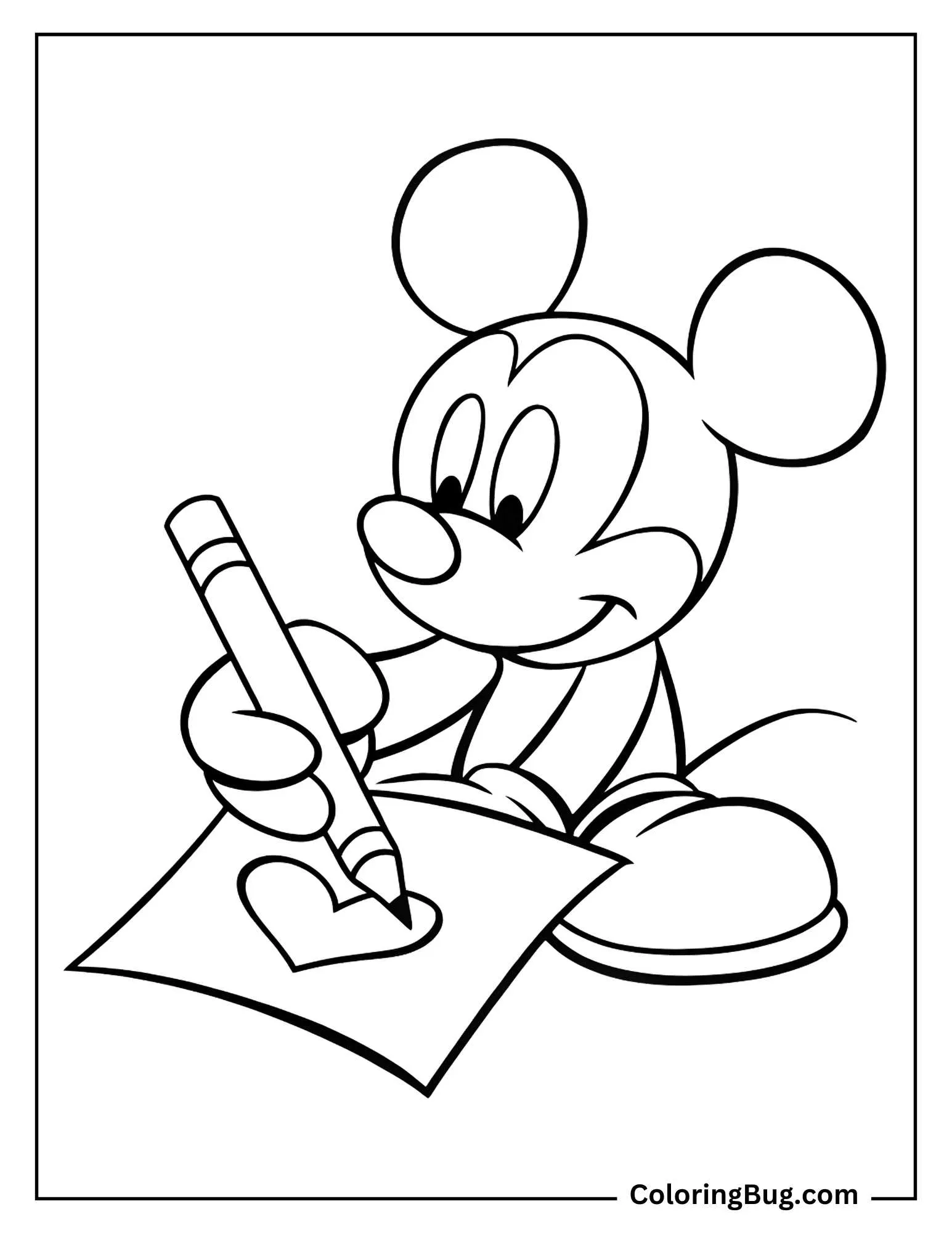 30 Mickey Mouse Valentines Coloring Pages (Free Printable PDFs)