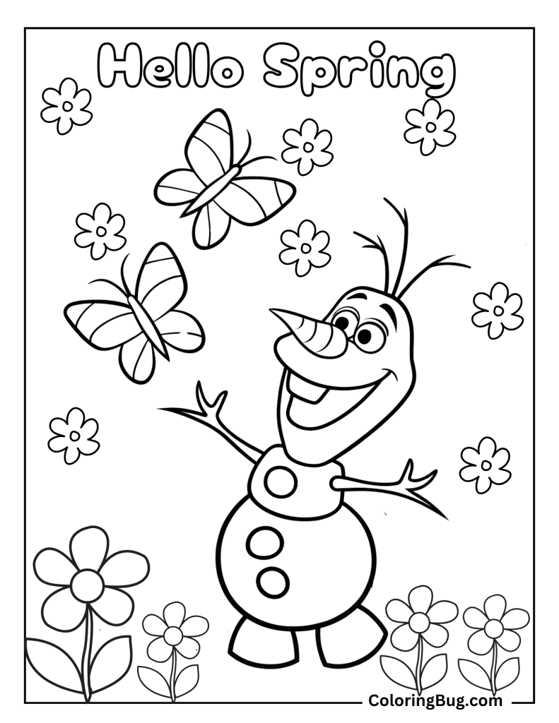 30 Disney Spring Coloring Pages (Free Printable PDFs)