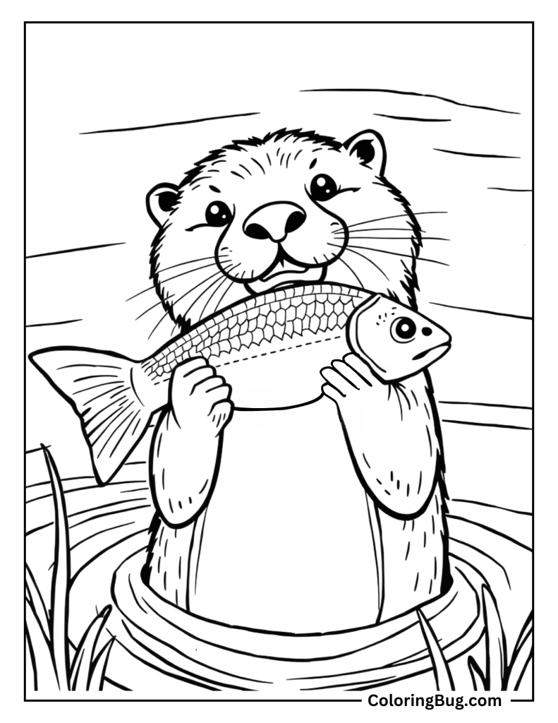 20 Otter Coloring Pages (Free Printable PDFs)