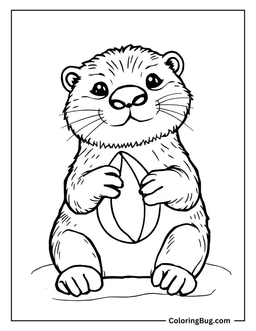 20 Otter Coloring Pages (Free Printable PDFs)