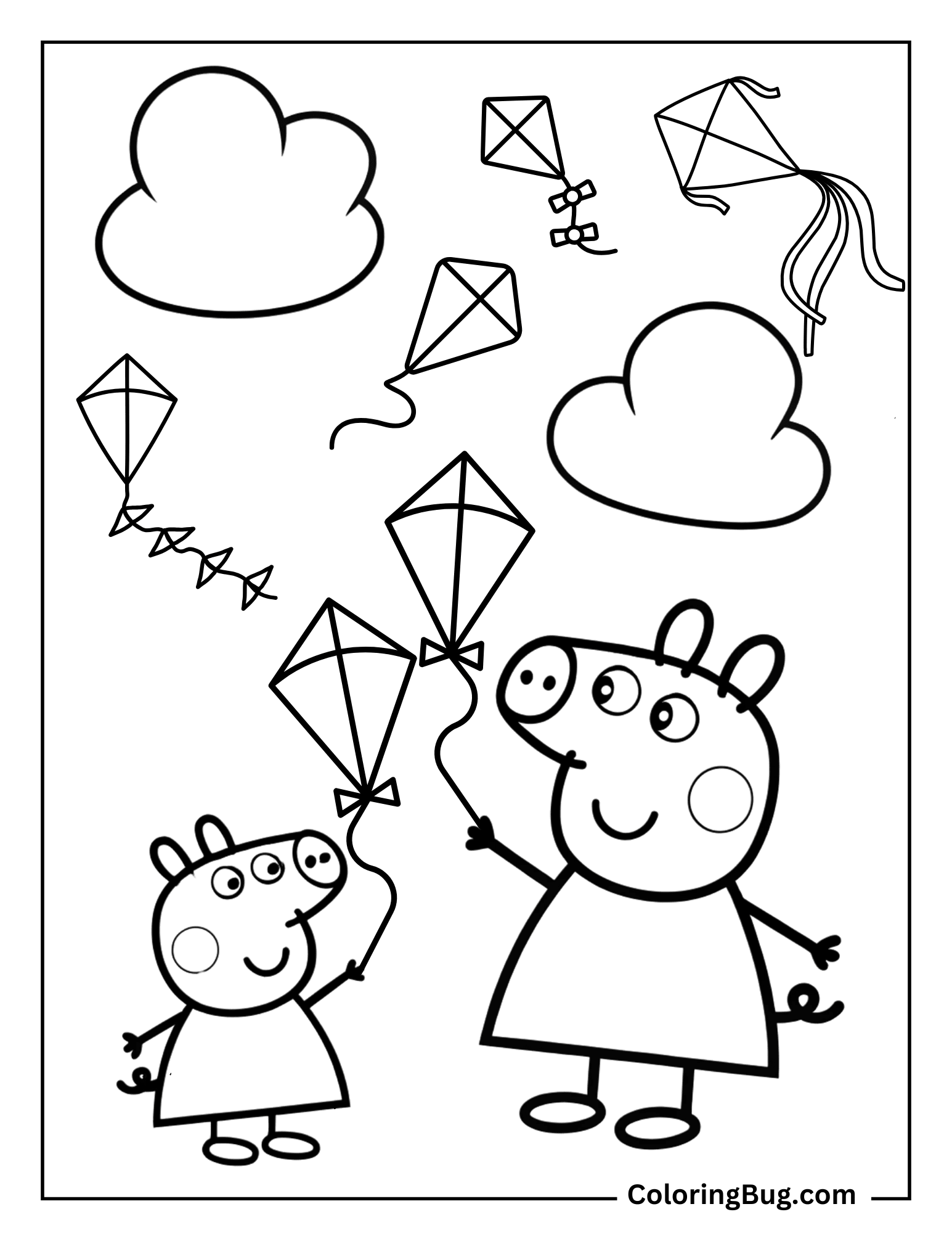 30 Peppa Pig Spring Coloring Pages (Free Printable PDFs)