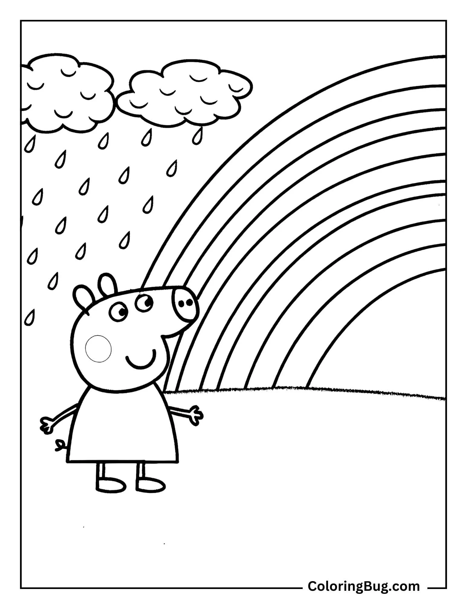30 Peppa Pig Spring Coloring Pages (Free Printable PDFs)