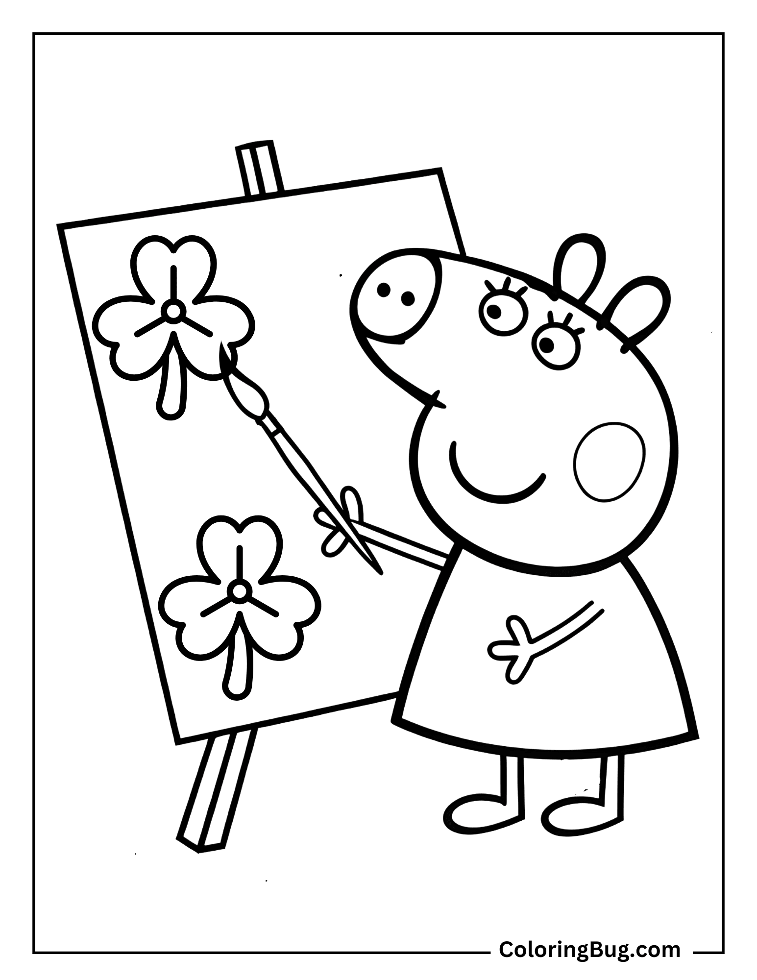 30 Peppa Pig St. Patrick's Day Coloring Pages (Free Printable PDFs)