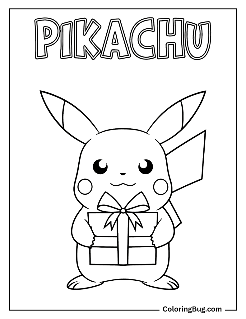 20 Pikachu Valentines Coloring Pages (Free Printable PDFs)