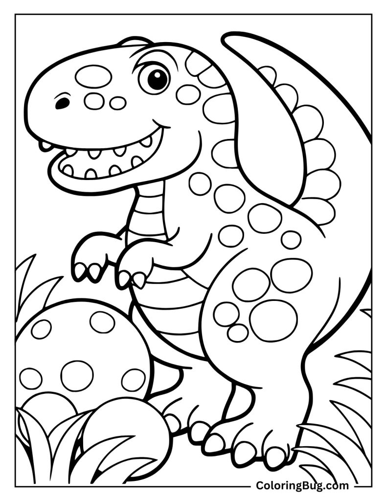 60+ T-Rex Coloring Pages (Free Printable PDFs) For Kids and Adults